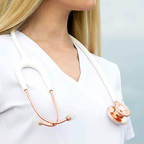 MDF MD One Stainless Steel Stethoscope, Adult, Black Tube, Black Chestpieces-Headset, MDF777BO