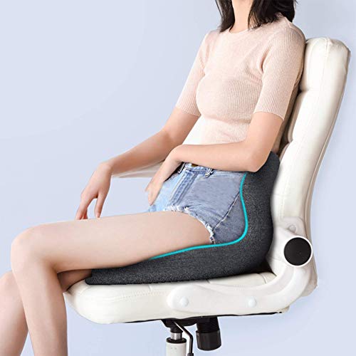 YRDZ Ergonomic Seat Cushion for Office Chair, Coccyx Cushion for Tailbone Pain - Office Chair Cushion for Butt,Sciatica Pillow for Sitting