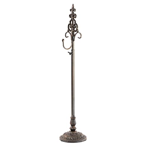 Wreath Stands for Display, Metal Wreath Holder Stand, Standing Wreath Hanger Stand with Study Wrought Iron Base, Adjustable Tabletop Display Stand for Christmas and New Year Wreath, Wedding Party Decor