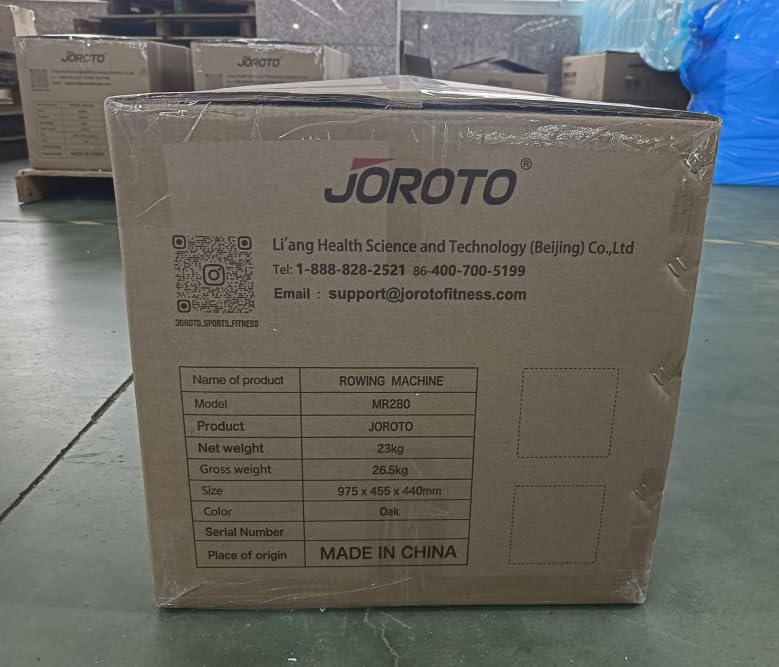 JOROTO Water Rowing Machine for Home Use, Foldable Rower Machine 330lbs Weight Capacity with Bluetooth Monitor, Phone Holder