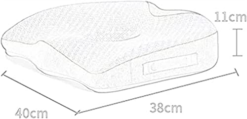 BUZZNN Memory Foam Seat Cushion for Office Chair - Office Chair Cushion, Car Seat Cushion, Ergonomic Design, Coccyx Cushion Pads for Tailbone Pain, Sciatica Relief Pillow (Color : Green)