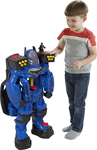 Imaginext DC Super Friends Batman Robot Playset, Batbot Xtreme, 30 Inches Tall with Figure and 11 Play Pieces for Preschool Kids [Amazon Exclusive]