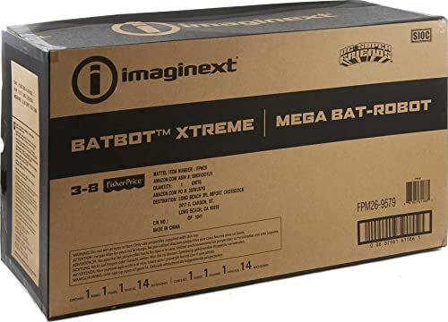 Imaginext DC Super Friends Batman Robot Playset, Batbot Xtreme, 30 Inches Tall with Figure and 11 Play Pieces for Preschool Kids [Amazon Exclusive]