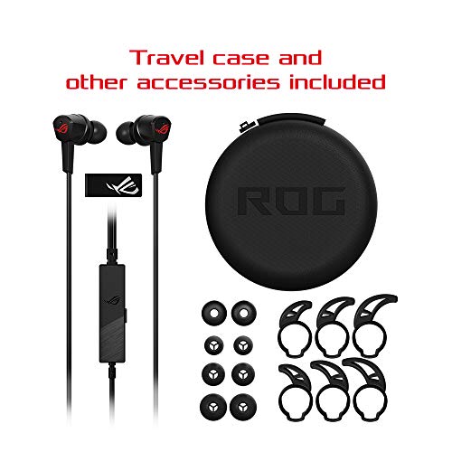 ASUS ROG Cetra in-Ear Gaming Headphones with Active Noise Cancellation (ANC), 10mm ASUS Essence Drivers and USB-C Connector for PC, PS4, Mobile and Nintendo Switch