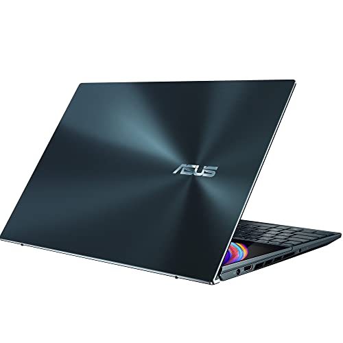 ASUS ZenBook Pro Duo 15.6" Touch 4K UHD OLED Laptop (Intel i7-12700H 14-Core 2.30GHz, 16GB LPDDR5, 1TB PCIe SSD, GeForce RTX 3060 6GB, Active Pen, Backlit KYB, WiFi 6E, Win 11 Pro) w/Dockztorm Dock