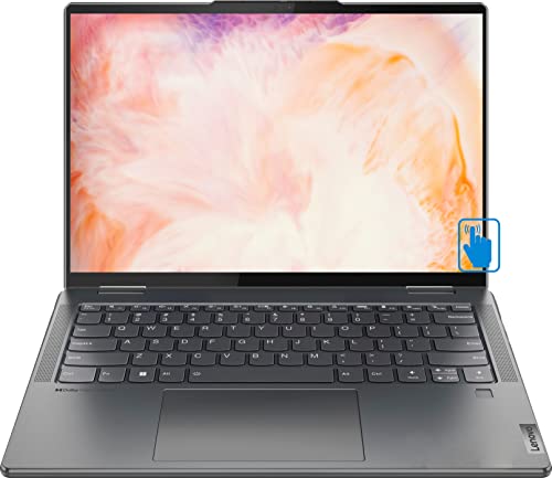 Lenovo Yoga 7i 14.0" 2.2K IPS Touchscreen 2-in-1 Laptop 12th Gen (Intel i5-1235U (Beat i7-1165G7),10-Core, 8GB LPDDR5, 512GB SSD, Intel Iris Xe, Backlit KYB, FP, WiFi 6, Win 11 Home) w/Hub (82QE00)