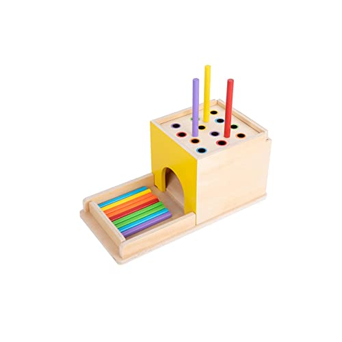 Adena Montessori 5 in 1 Object Permanence Box Toddler Play Kit Toys for 1 Year Old Babies 6-12 Months 2 Year Old