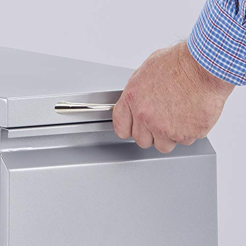 Safco Products Steel Pedestal Mini Pedstal, Gray,LDSPEDP5