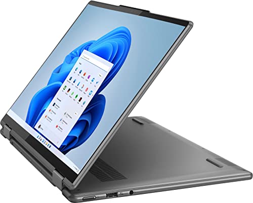 Lenovo Yoga 7i 14.0" 2.2K IPS Touchscreen 2-in-1 Laptop 12th Gen (Intel i5-1235U (Beat i7-1165G7),10-Core, 8GB LPDDR5, 512GB SSD, Intel Iris Xe, Backlit KYB, FP, WiFi 6, Win 11 Home) w/Hub (82QE00)