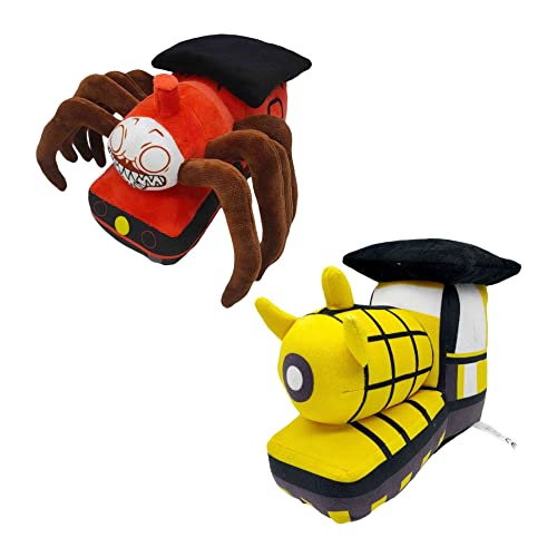 Rersheng Choo Choo Charles Plush Toy Cho Cho Charles Yellow Spider Train Plush Doll Gift for Kids Fans,Choo Choo Train Toy Spider Stuffed Animal