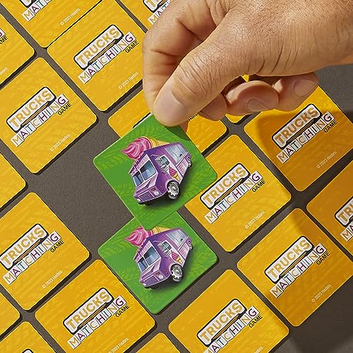 Hasbro Gaming Trucks Matching Game | Preschool Games for Boys & Girls | Memory Card Game | Easter Gifts for Kids | Ages 3+ (Amazon Exclusive)