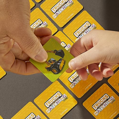 Hasbro Gaming Trucks Matching Game | Preschool Games for Boys & Girls | Memory Card Game | Easter Gifts for Kids | Ages 3+ (Amazon Exclusive)