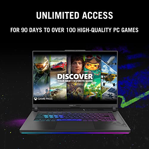 ASUS ROG Strix G16 (2023) Gaming Laptop, 16β 16:10 FHD 165Hz, GeForce RTX 4060, Intel Core i7-13650HX, 16GB DDR5, 512GB PCIe SSD, Wi-Fi 6E, Windows 11, G614JV-AS73, Eclipse Gray