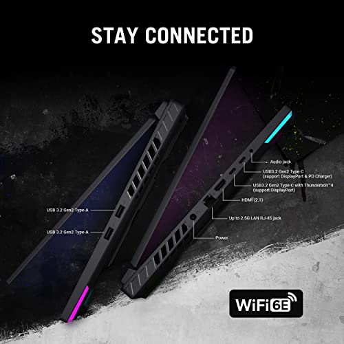 ASUS ROG Strix G16 (2023) Gaming Laptop, 16β 16:10 FHD 165Hz, GeForce RTX 4060, Intel Core i7-13650HX, 16GB DDR5, 512GB PCIe SSD, Wi-Fi 6E, Windows 11, G614JV-AS73, Eclipse Gray