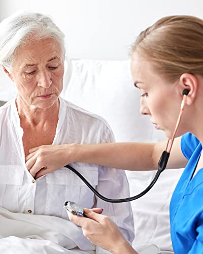 Clairre Rose Gold Stethoscope Gift for Nurses, Doctors and Medical Students, Dual Head for Home Health Use Nurses Week Gift
