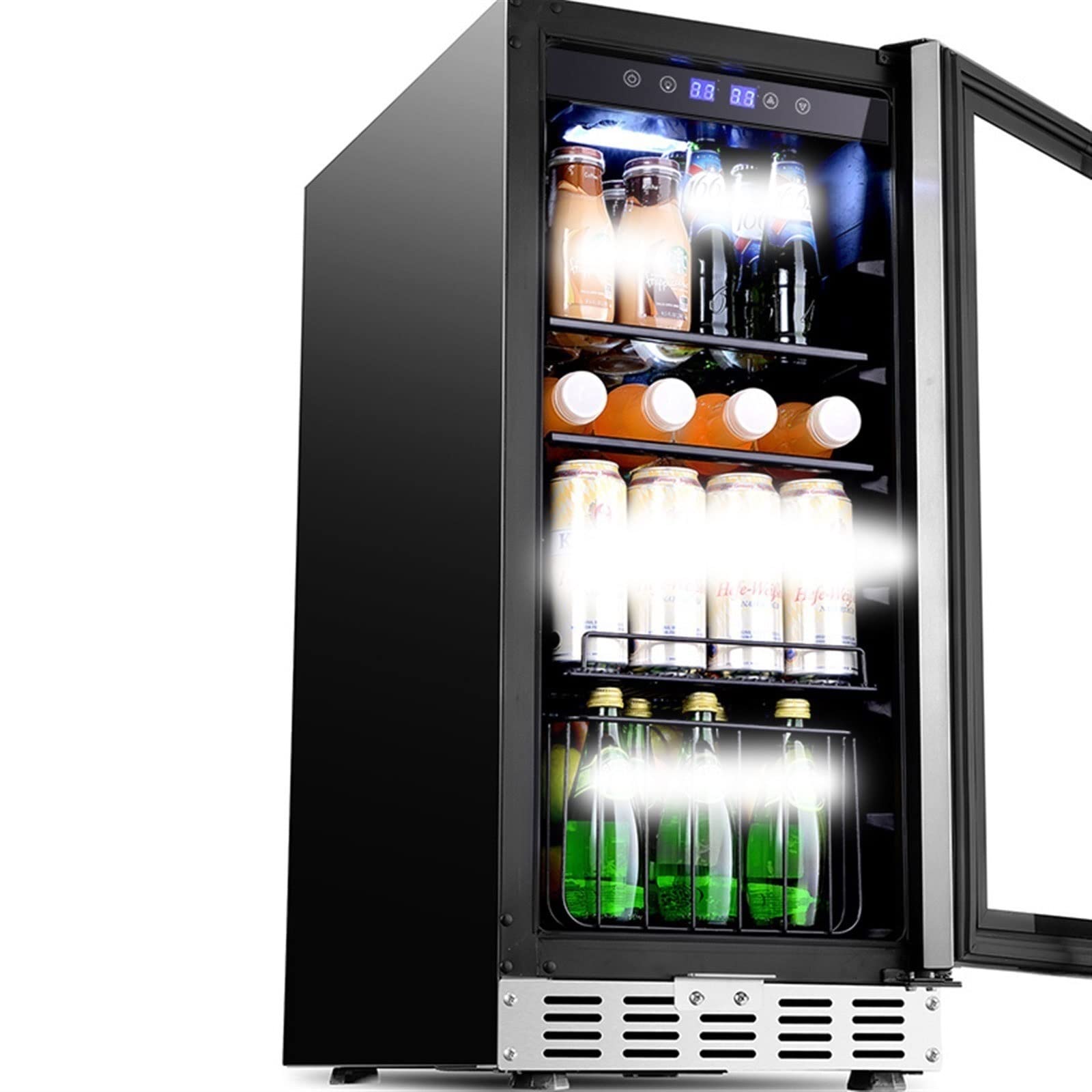 SHKI Wine Cooler Black Color Square Electric Wine Cooler Stainless Steel Small Wine Refrigerator Cooler