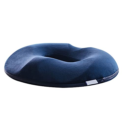 BAUBUY Cojín de Asiento Wheelchair Accessories Wheelchairs Comfort Cushion Round Ergonomic Breathable Non Slip Elastic Multi Type Red for Pressure Relief (Color : Women Navy)