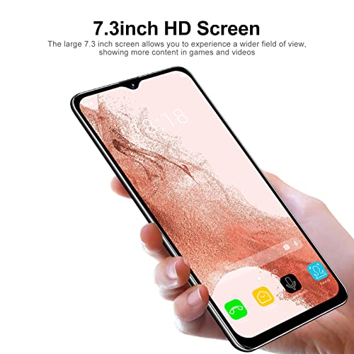 Alvinlite S22 Ultra Smartphone, Unlocked Cell Phone, Unlocked Android Smartphone, Dual Sim Dual Standby Mobile Phone, Android 12 Gaming Phone, 128GB,16GB RAM 1T ROM, 7.3" HD Display (EU Plug)