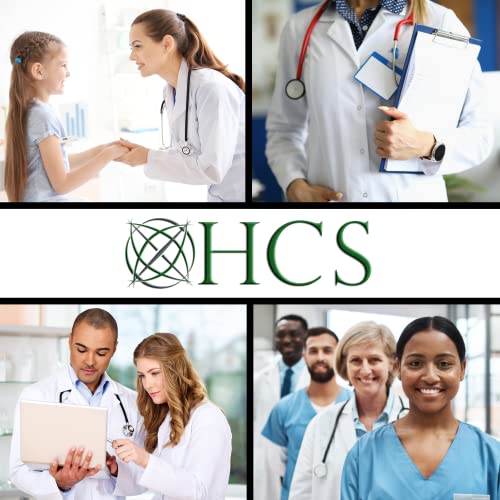HCS Stethoscope - Premium Stainless Steel - Medical Grade, Clinical Use - 360° Dual Head Chest Piece - Doctors, Nurses, Students, EMT, and Veterinary - Nursing School Essentials - Red Stethoscope