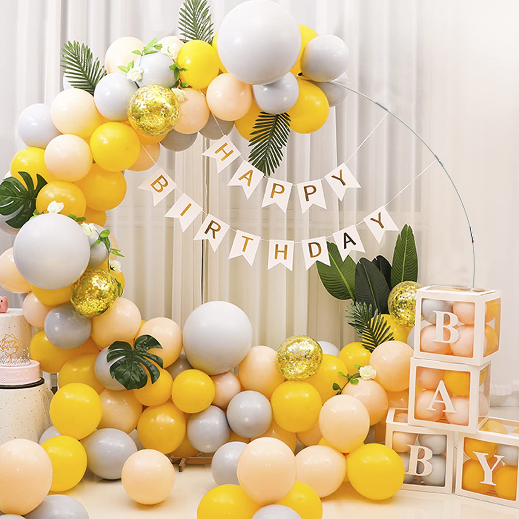 6.3Ft Round Balloon Arch Kit,Light-Duty Circle Balloon Arch Stand with Bamboo Frame Base,Large Round Backdrop Stand for Wedding Birthday Baby Shower Halloween Party Arch Decorations
