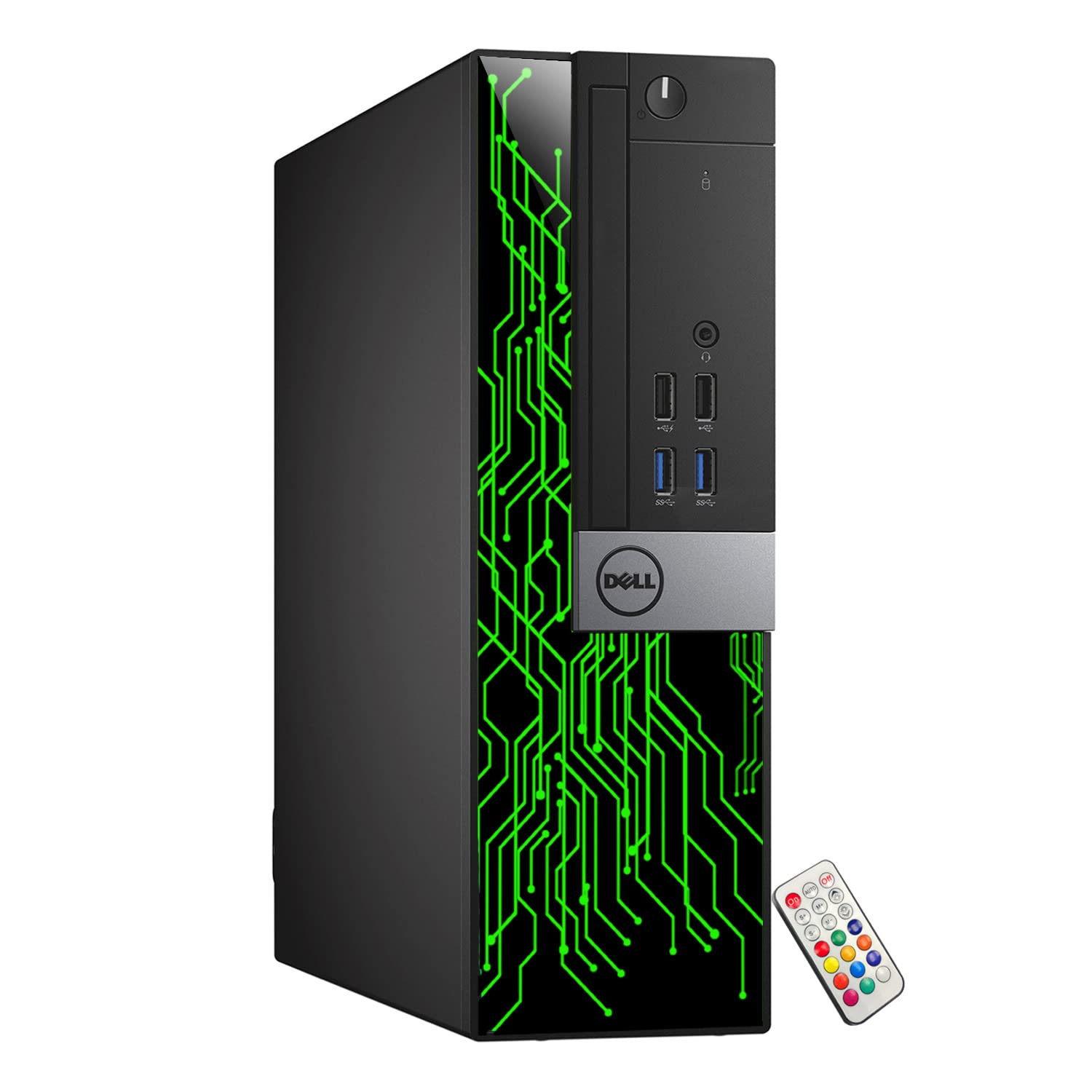 Dell OptiPlex Desktop Customized RGB Lights Computer Intel Core i7 3.40GHz 16 GB RAM 2TB SSD Windows 10 Pro - WiFi - Gaming PC Keyboard & Mouse HDMI (Renewed)