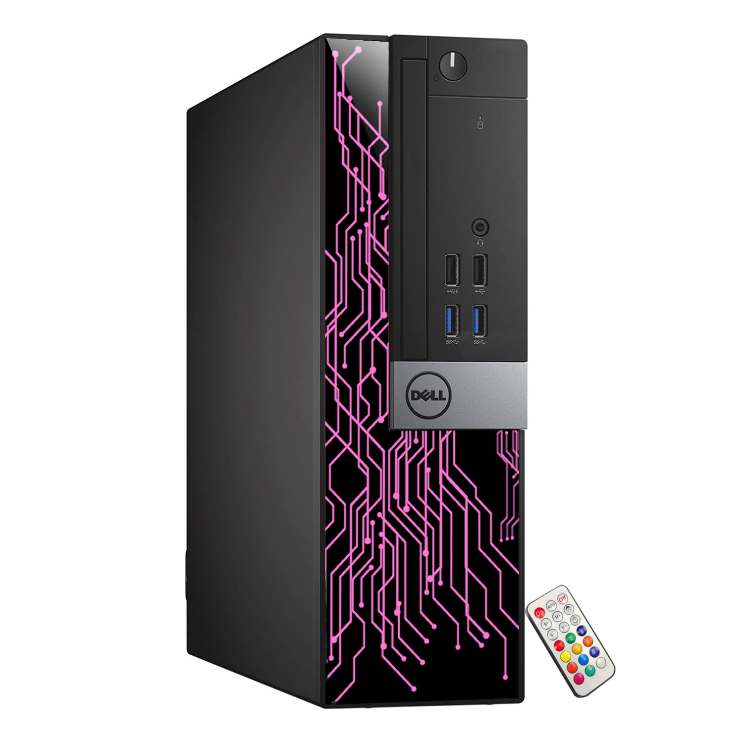 Dell OptiPlex Desktop Customized RGB Lights Computer Intel Core i7 3.40GHz 16 GB RAM 2TB SSD Windows 10 Pro - WiFi - Gaming PC Keyboard & Mouse HDMI (Renewed)