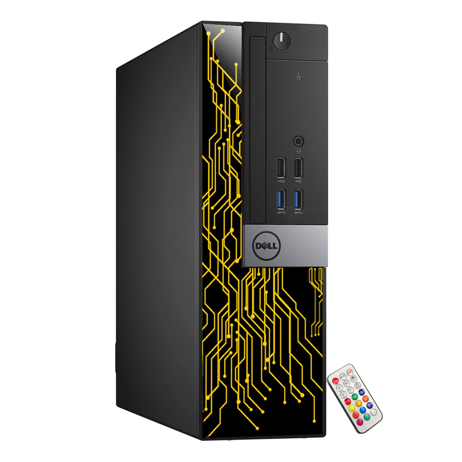 Dell OptiPlex Desktop Customized RGB Lights Computer Intel Core i7 3.40GHz 16 GB RAM 2TB SSD Windows 10 Pro - WiFi - Gaming PC Keyboard & Mouse HDMI (Renewed)