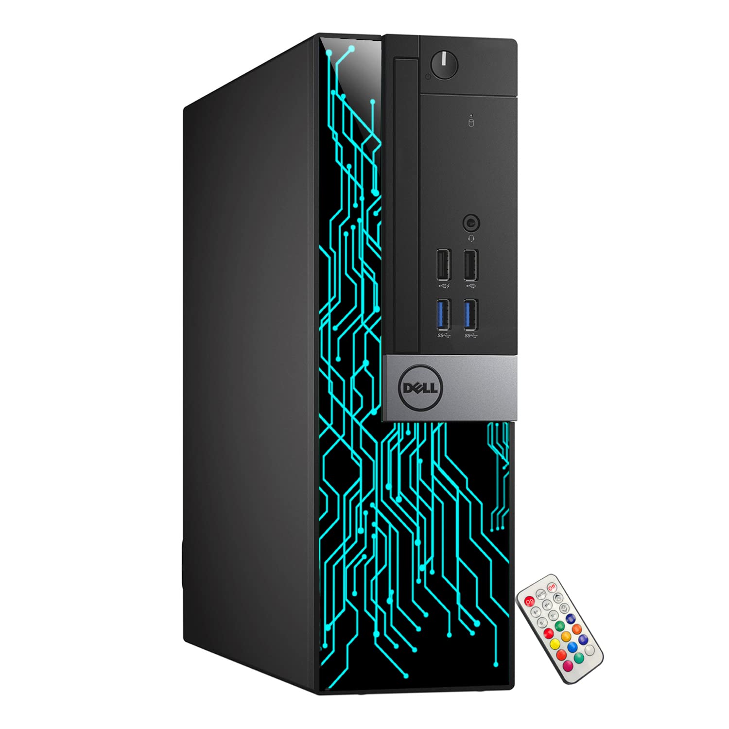Dell OptiPlex Desktop Customized RGB Lights Computer Intel Core i7 3.40GHz 16 GB RAM 2TB SSD Windows 10 Pro - WiFi - Gaming PC Keyboard & Mouse HDMI (Renewed)