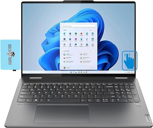 Lenovo Yoga 7i 16.0 FHD IPS Touchscreen 2-in-1 Laptop (Intel i5-1335U 4-Core, 8GB RAM, 512GB PCIe SSD, Intel Iris Xe, Backlit KYB, FP, 2 Thunderbolt 4, WiFi 6, BT 5.2, Webcam, Win 11 Home) w/Hub