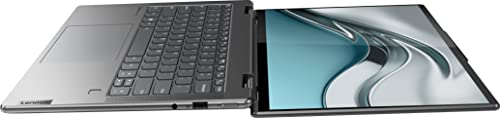 Lenovo Yoga 7i Touch 2-in-1 Business Laptop - Intel EVO, 14" 2.2k 2240x1400 IPS 16:10 Intel Core i5-1235U Blue - 100% RGB - Win 11 WiFi 6 Thunderbolt 4, w/HDMI Cable (8GB RAM | 1TB PCIe SSD)
