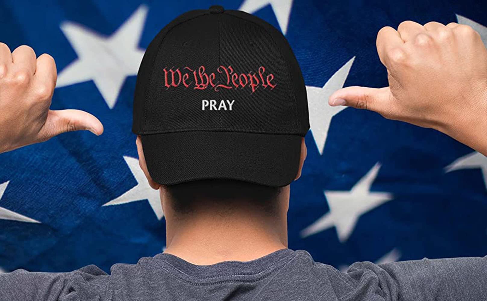 Christian Faith Over Fear Nail Cross Jesus Mens Mesh Back Trucker Hat Baseball Cap, Black/Black