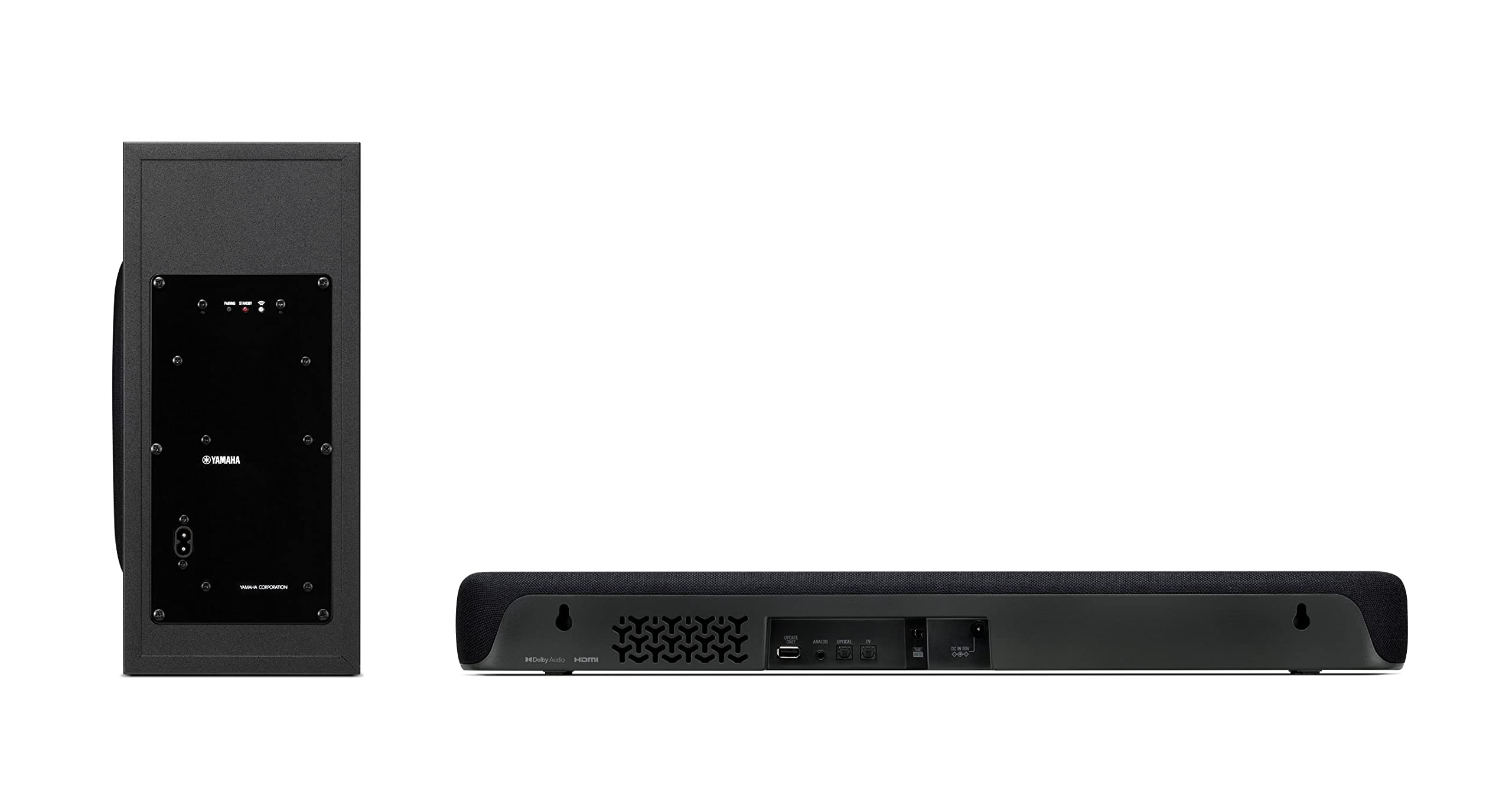 Yamaha Audio SR-C30A Compact Sound Bar with Wireless Subwoofer and Bluetooth, Black