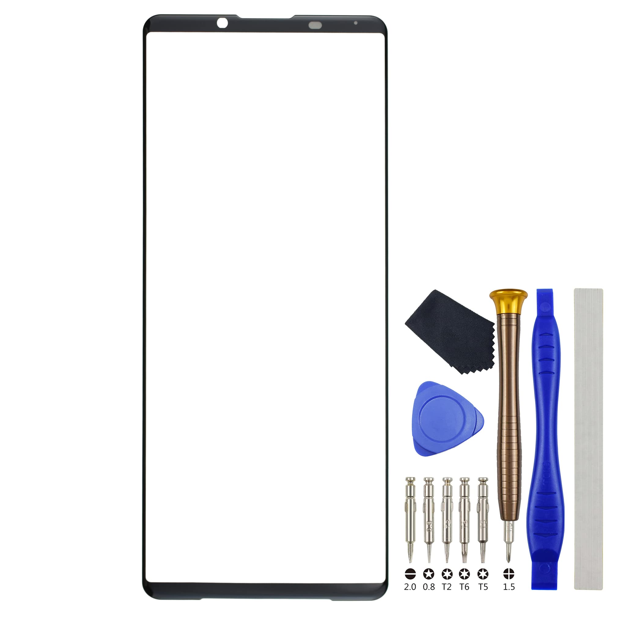 Outer Glass Screen Replacement for Sony Xperia 5 III 6.1 inches Screen XQBQ62/G XQBQ52G.UKCX Black Including Free Tool kit