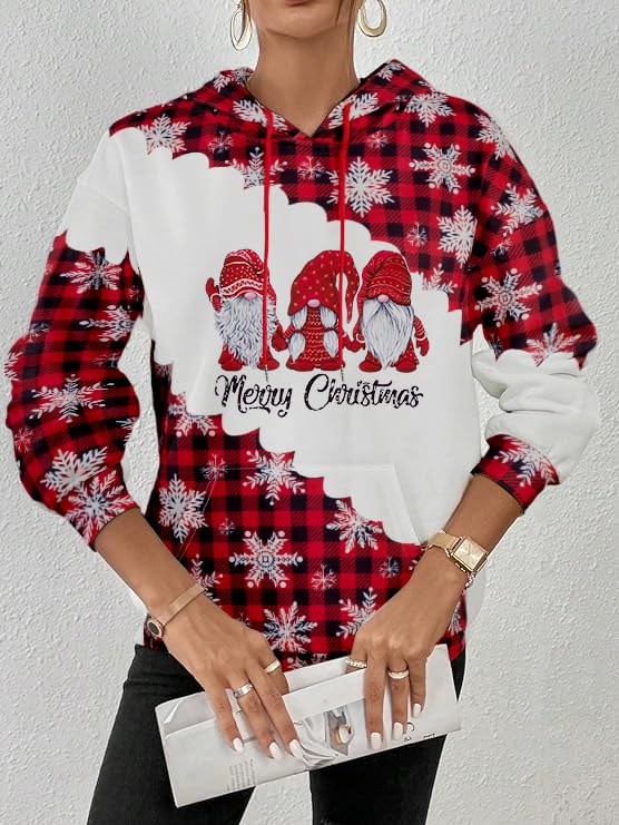 FAYALEQ Christmas Sweatshirt Women Christmas Believe Tree Shirt Xmas Vacation Graphic Casual Long Sleeve Pullover Tops Blouse