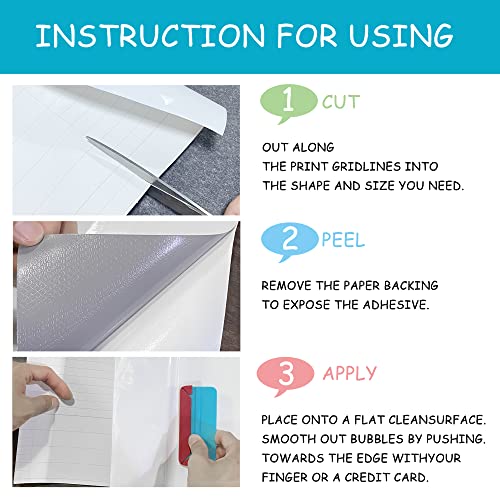 T&W SAME FILM White Board for Wall-Dry Erase Stickers-2 Dry Erase Markers Fine Tip Included-Adhesive Whiteboard for Wall,Desk,Door,Glass,Refrigerator（17.3‘’X78.7'' White）