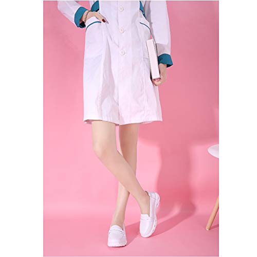 KOFUBOKE Comfortable Women Nurse Shoes Lightweight Non-Slip Work Shoes(White,8.5)