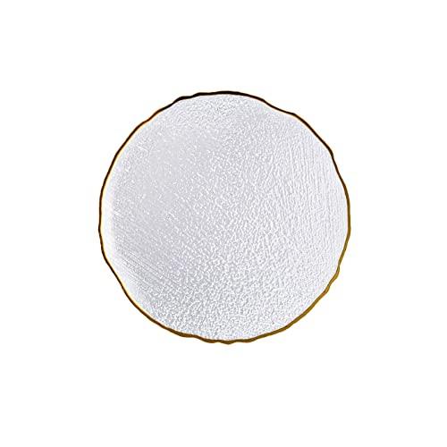 Karaca Milanda Gold Glass Dinnerware Set for 4 People, 12 Pieces, Transparent Gold