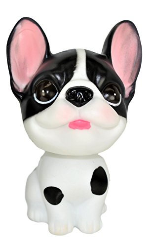 PVC Bobble Head Bulldog Mini Figure Car Dashboard Office Home Accessories Ultra Detail Doll