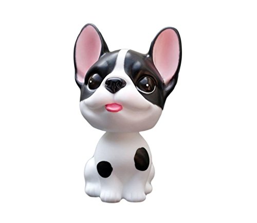 PVC Bobble Head Bulldog Mini Figure Car Dashboard Office Home Accessories Ultra Detail Doll