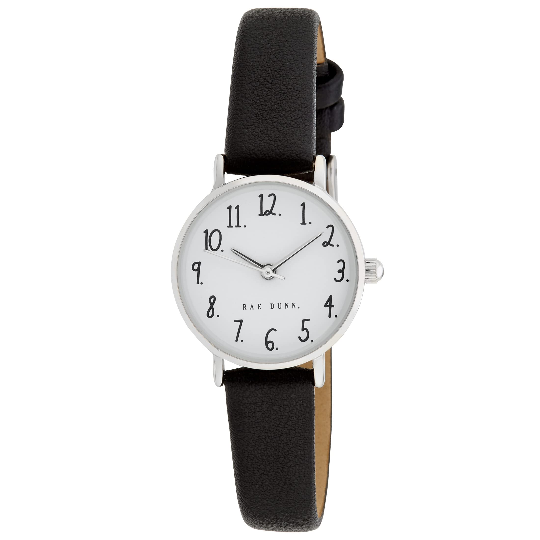 Rae Dunn Women's Megan 26mm Round Face Vegan Leather Strap Watch (RD1004) (Rose Gold)