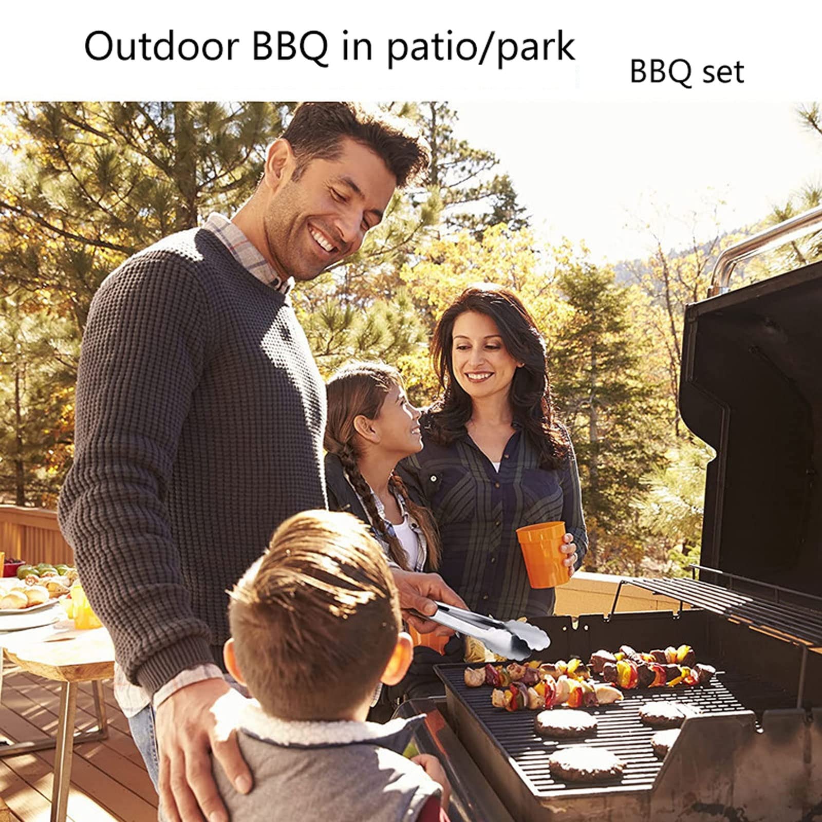 CYXI 19 pcs Grilling and Camping Cooking Utensils Set,Portable Grilling Utensil Kit,Stainless Steel Grilling Kit,for Travel, Picnics, RVs, Camping, BBQs, Parties