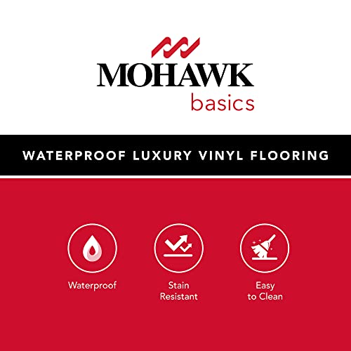 Mohawk Basics Waterproof Vinyl Plank Flooring in Alloy Gray 2mm, 8" x 48" (45.33-sqft/Carton)