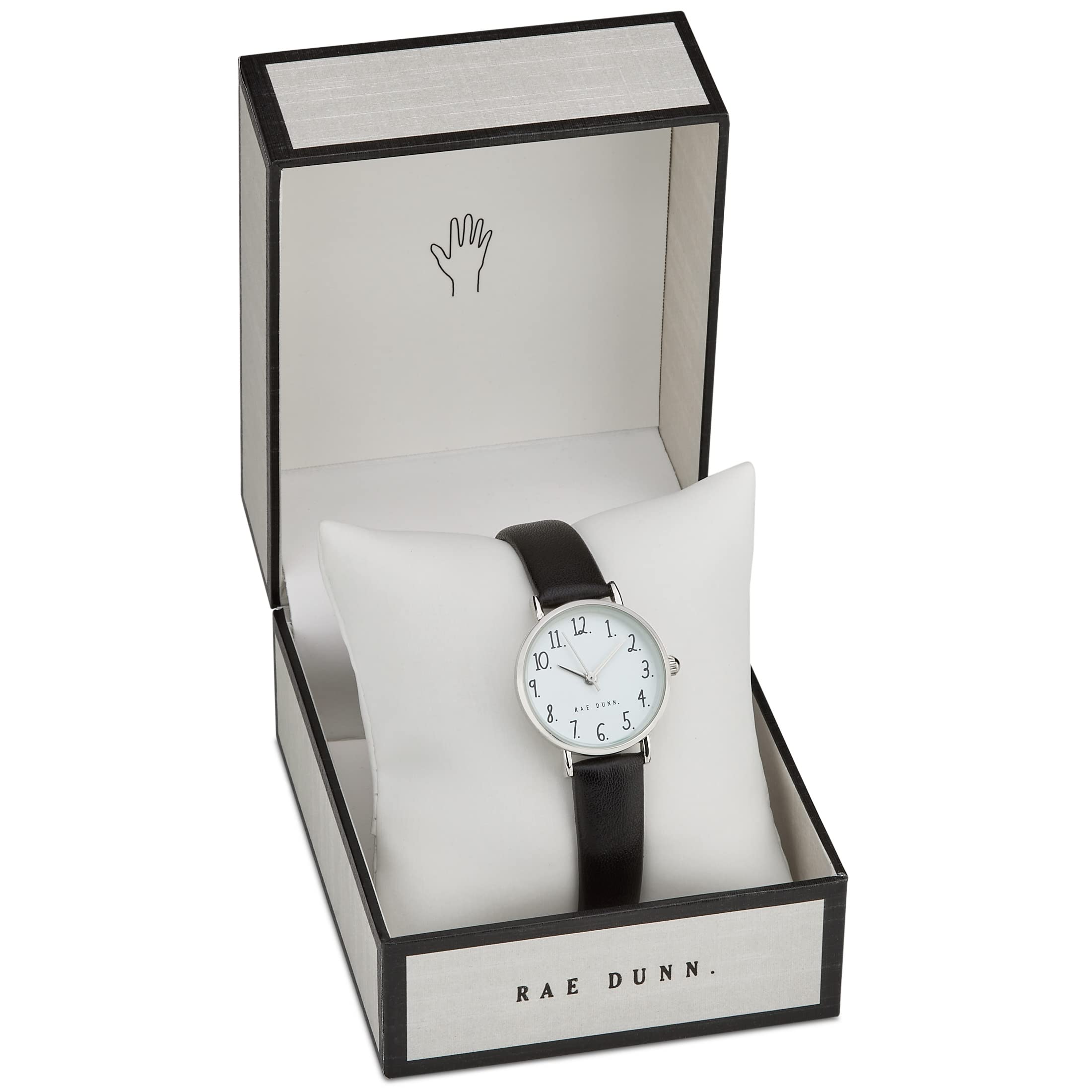 Rae Dunn Women's Megan 26mm Round Face Vegan Leather Strap Watch (RD1004) (Rose Gold)