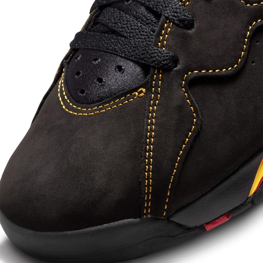 Jordan Mens Air Jordan 7 Retro CU9307 081 Citrus 2022 - Size 9.5, Black/Citrus-varsity Red