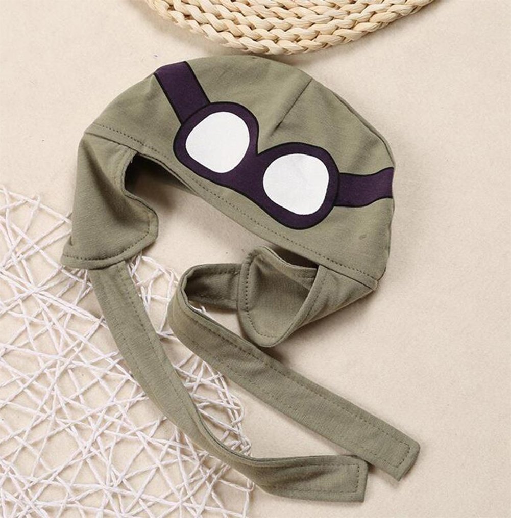 stylesilove Newborn Infant Toddler Baby Boy Army Air Force Baby Jumpsuit Romper and Hat 2-pc Cotton Outfit (70/3-6 Months)
