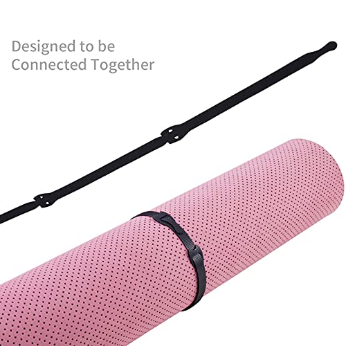 100Pk Reusable Cable Ties Cable Straps, Trilancer 6''x0.47'' Thin Wire Cord Organization Ties with Hook and Loop for Home, Office and Data Centers(Black)