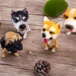 Creative Car Shake Head Dog, Resin Nodding Puppy Toys Home Decoration, Simulation Dog Car Ornament, Bobble Head Dog Car Interior Accessories(Beagle)