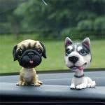 Creative Car Shake Head Dog, Resin Nodding Puppy Toys Home Decoration, Simulation Dog Car Ornament, Bobble Head Dog Car Interior Accessories(Beagle)