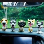 Creative Car Shake Head Dog, Resin Nodding Puppy Toys Home Decoration, Simulation Dog Car Ornament, Bobble Head Dog Car Interior Accessories(Beagle)