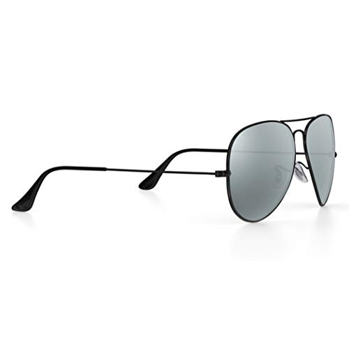 Replacement Temple Tips Temple Arms for Ray-Ban Aviator RB3025 3025 Sunglasses Repair Kit,Bonus Screws/Screwdriver/Sunglasses Bag-Black